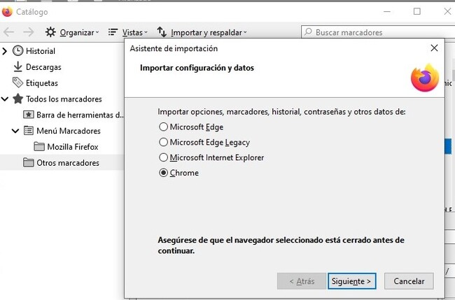 Quiero cambiar de navegador: cómo importar toda tu información guardada desde tu navegador antiguo