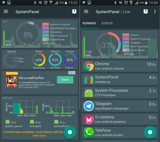 SystemPanel2 es el panel de control para Android que los usuarios avanzados estaban buscando
