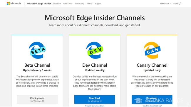 Microsoft Edge con Chromium: qué son y cómo bajar sus versiones Beta, Dev y Canary