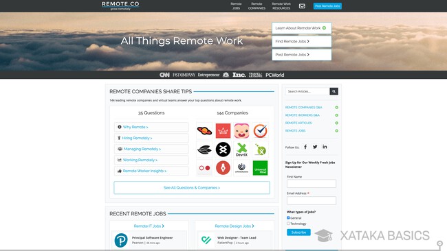 14 webs de ofertas de teletrabajo donde encontrar empleos en remoto