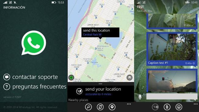 WhatsApp se actualiza en Windows Phone incorporando muchas ...
