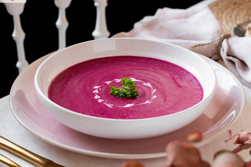 Crema exprés de remolacha, receta de cocina fácil, sencilla y deliciosa