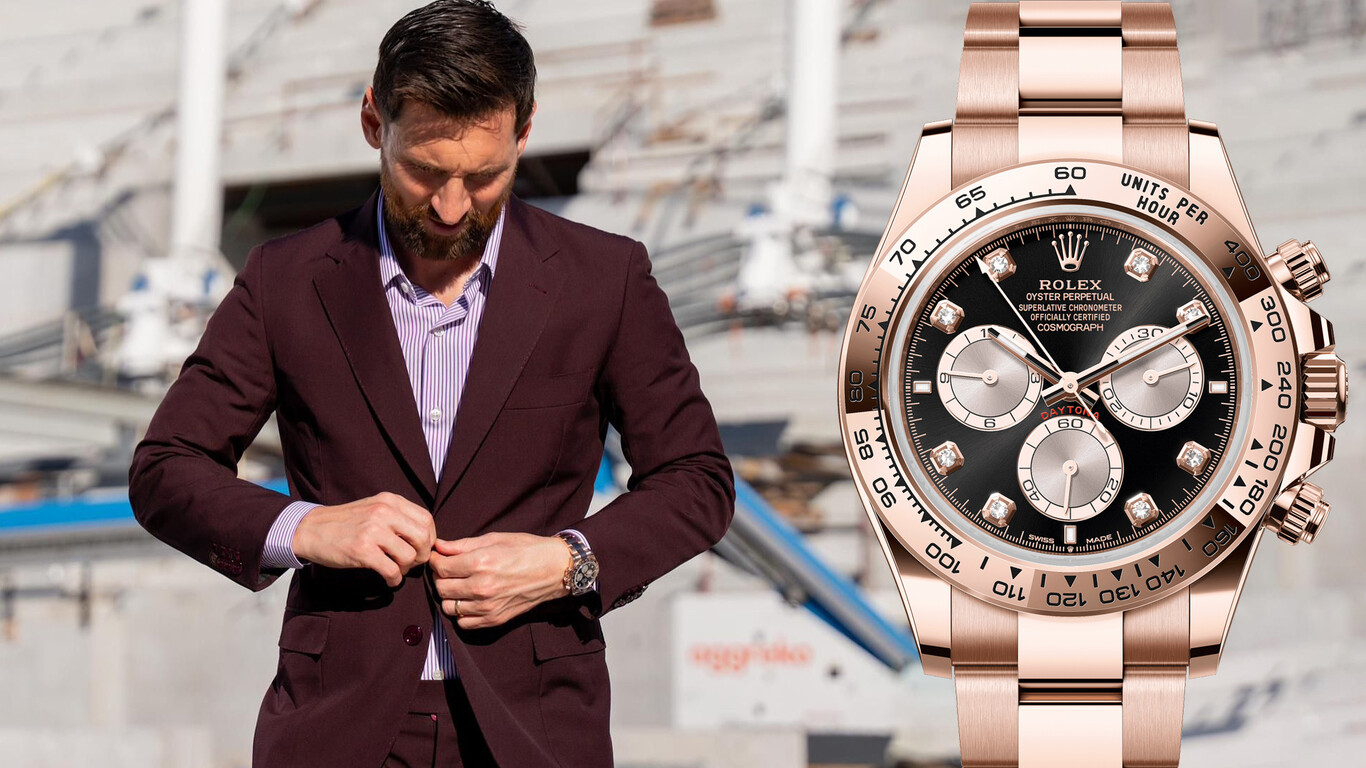 El nuevo reloj favorito de Messi es un Rolex en oro rosa que no es ...