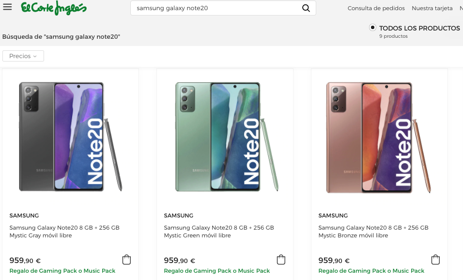 Samsung Galaxy Note 20 y Note 20 Ultra: dónde comprar más barato y al ...