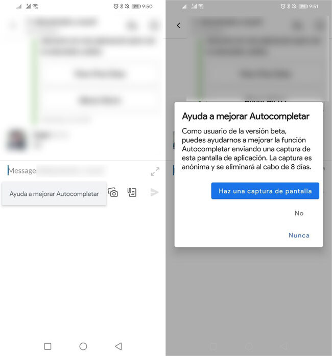 Por qué sale "Ayuda a mejorar autocompletar" al escribir en algunas ...