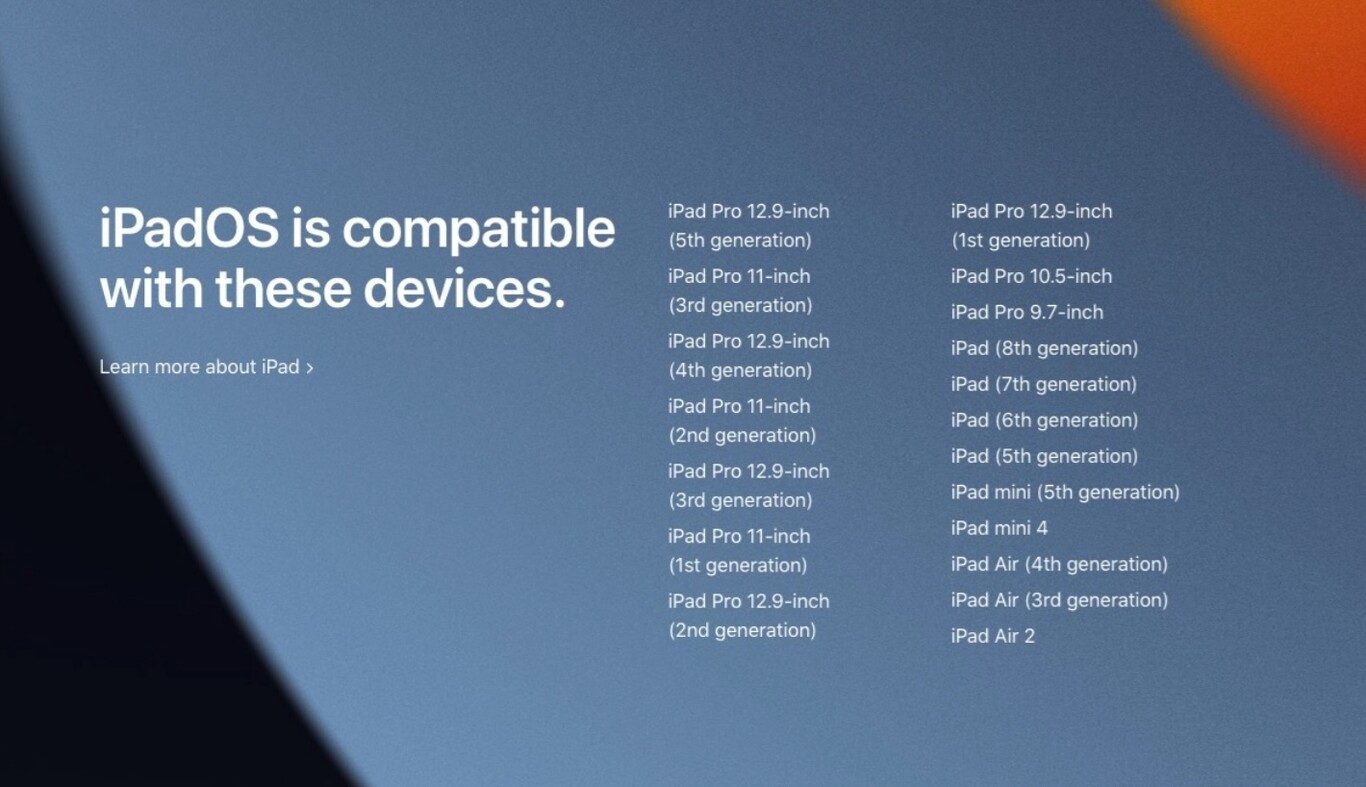 Estos son todos los iPad compatibles con iPadOS 15
