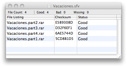 Archivos .sfv, qué son y para qué sirven