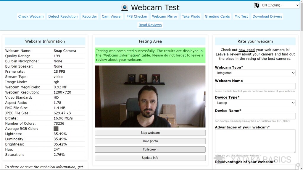 Cómo probar tu webcam en Windows 10 y ver si funciona y sus características