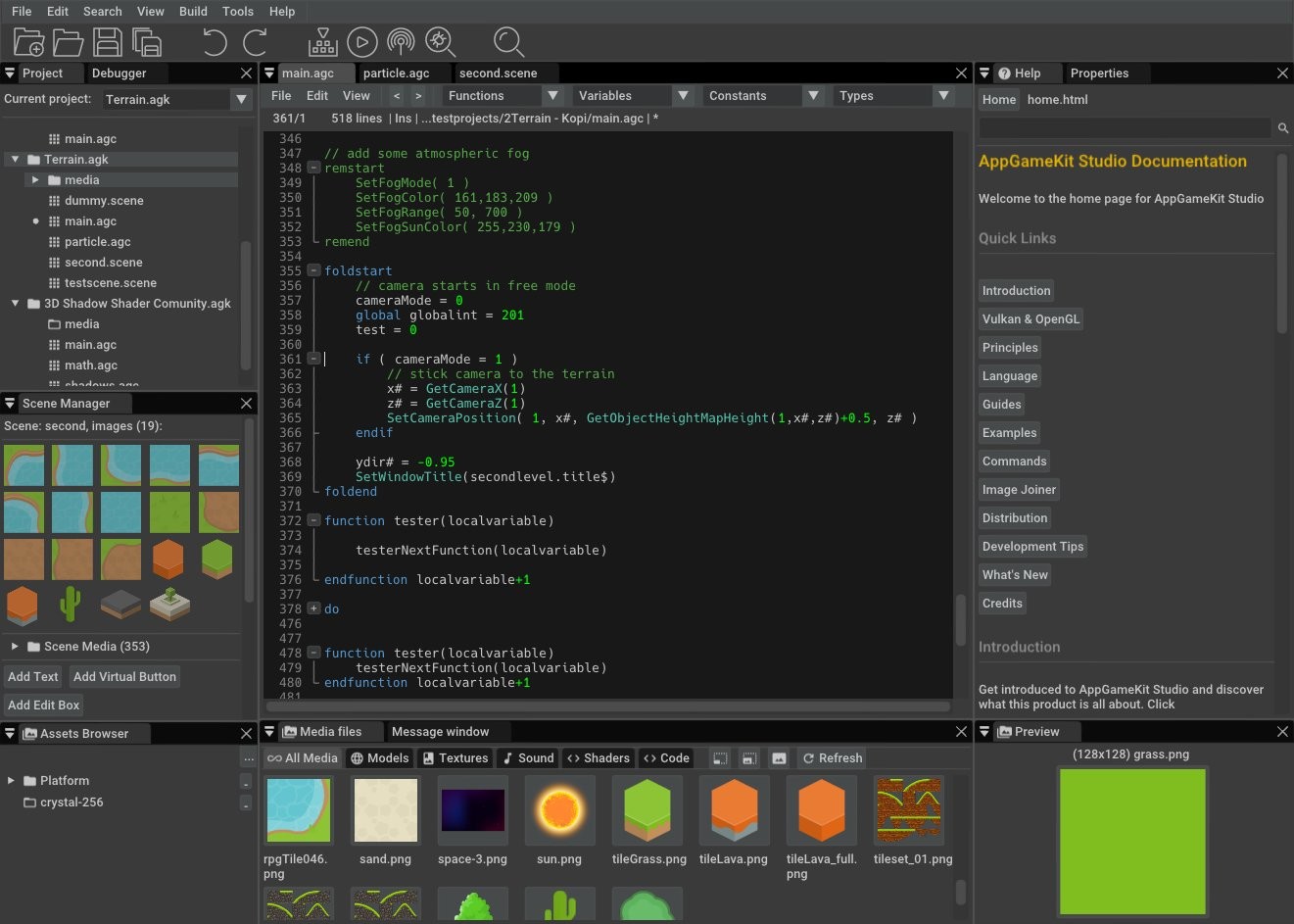 Pruebas y prácticas. Hojas dispersas: Herramientas para crear videojuegos