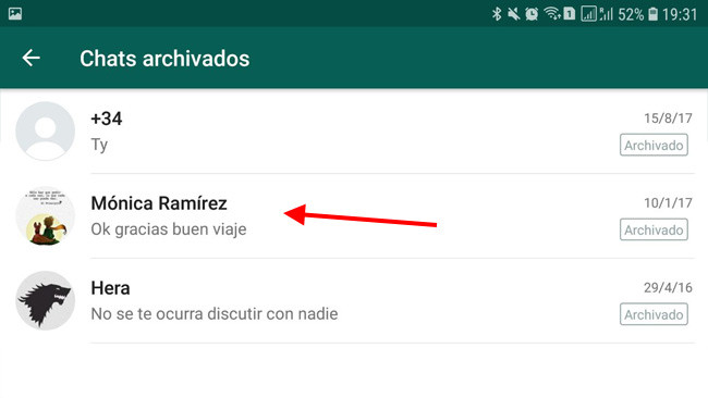 Cómo archivar conversaciones de WhatsApp y cómo recuperar los mensajes archivados