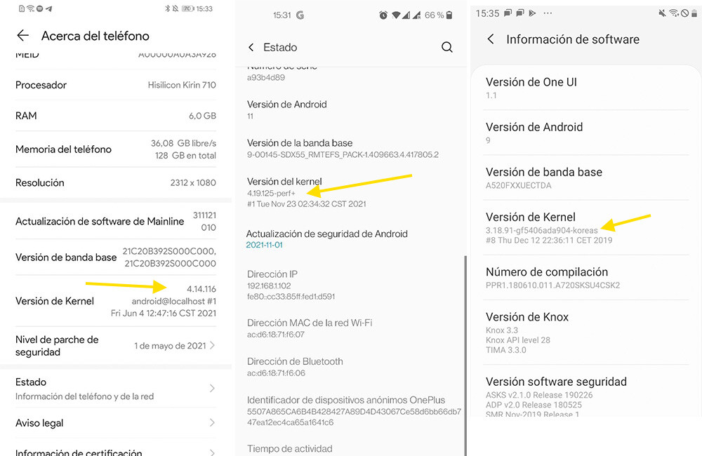 Qué es el kernel de un movil Android y cómo saber qué versión tienes