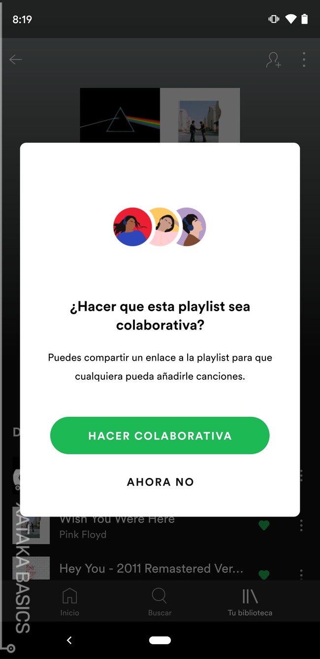 Cómo crear una playlist colaborativa en Spotify