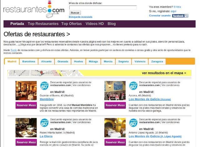 Cinco alternativas para reservar mesas en restaurantes por Internet