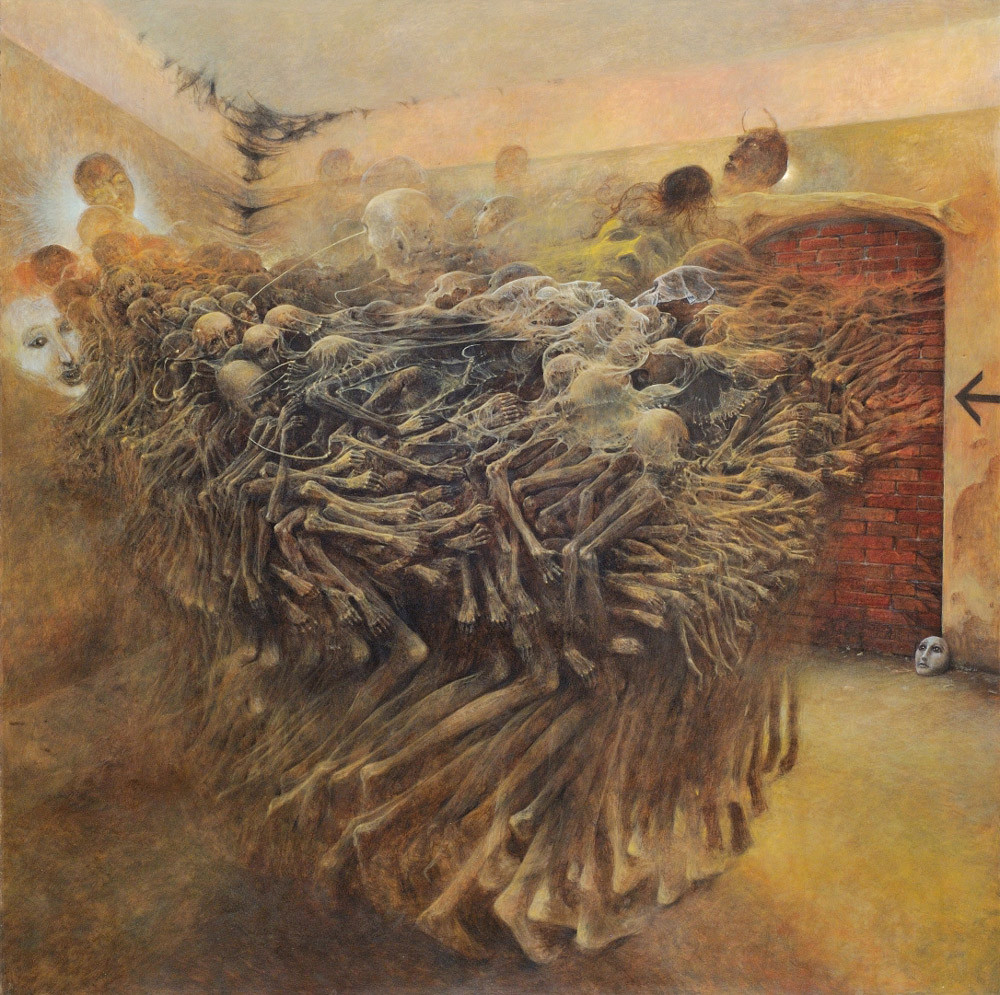 El tétrico universo pictórico de Zdzisław Beksiński, los cuadros que ...
