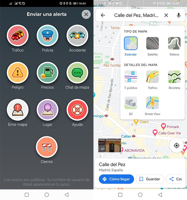 Waze vs Google Maps: cuáles son las diferencias