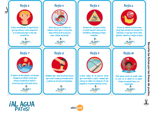 Ayuda a garantizar la seguridad en la piscina con este juego de niños