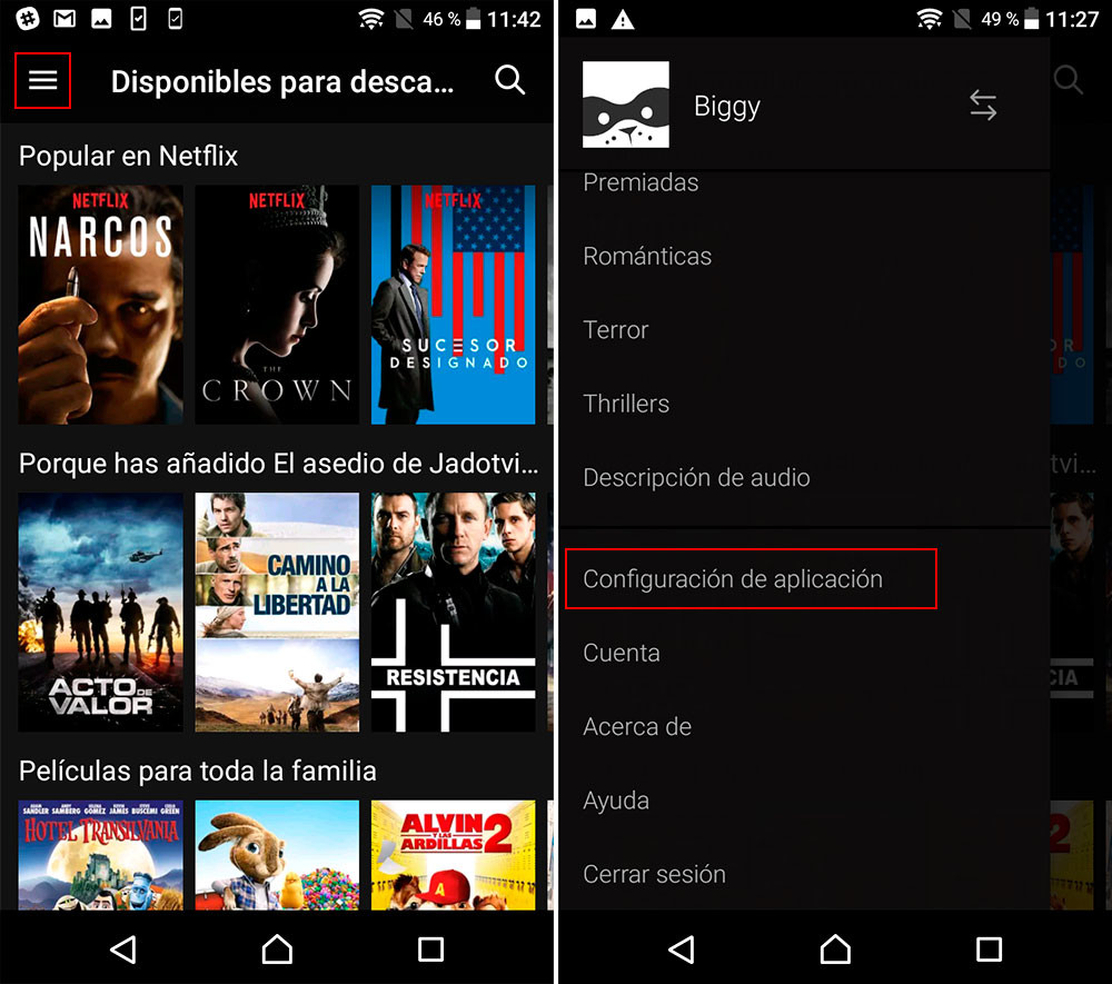 Cómo descargar series y películas de Netflix en la tarjeta SD de tu Android