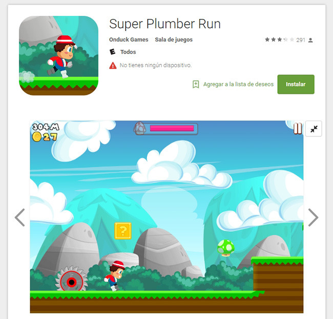 Super Plumber Run, el Super Mario Run para dispositivos Android