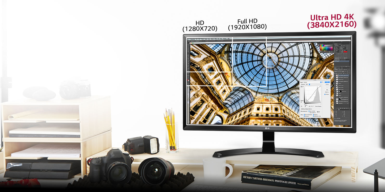 Monitor de 24 pulgadas LG 24UD58-B, con resolución 4K, por 264,99 euros