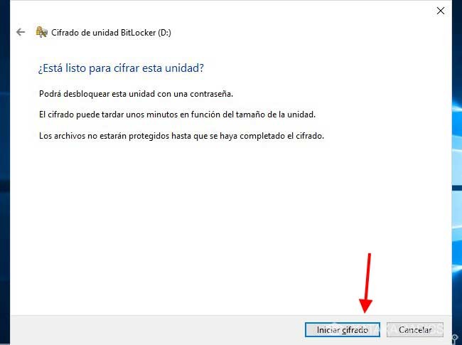Cómo cifrar un disco duro con BitLocker en Windows 10