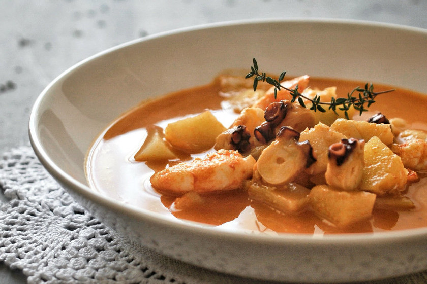 Sopa de marisco. Receta de cocina fácil, sencilla y deliciosa