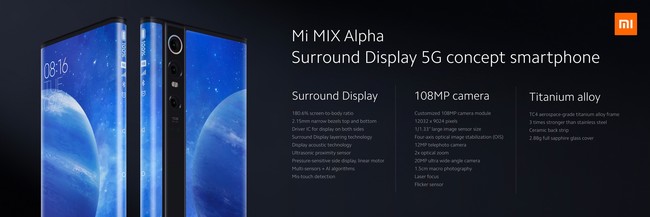 Xiaomi Mi MIX Alpha: características, precio y ficha técnica
