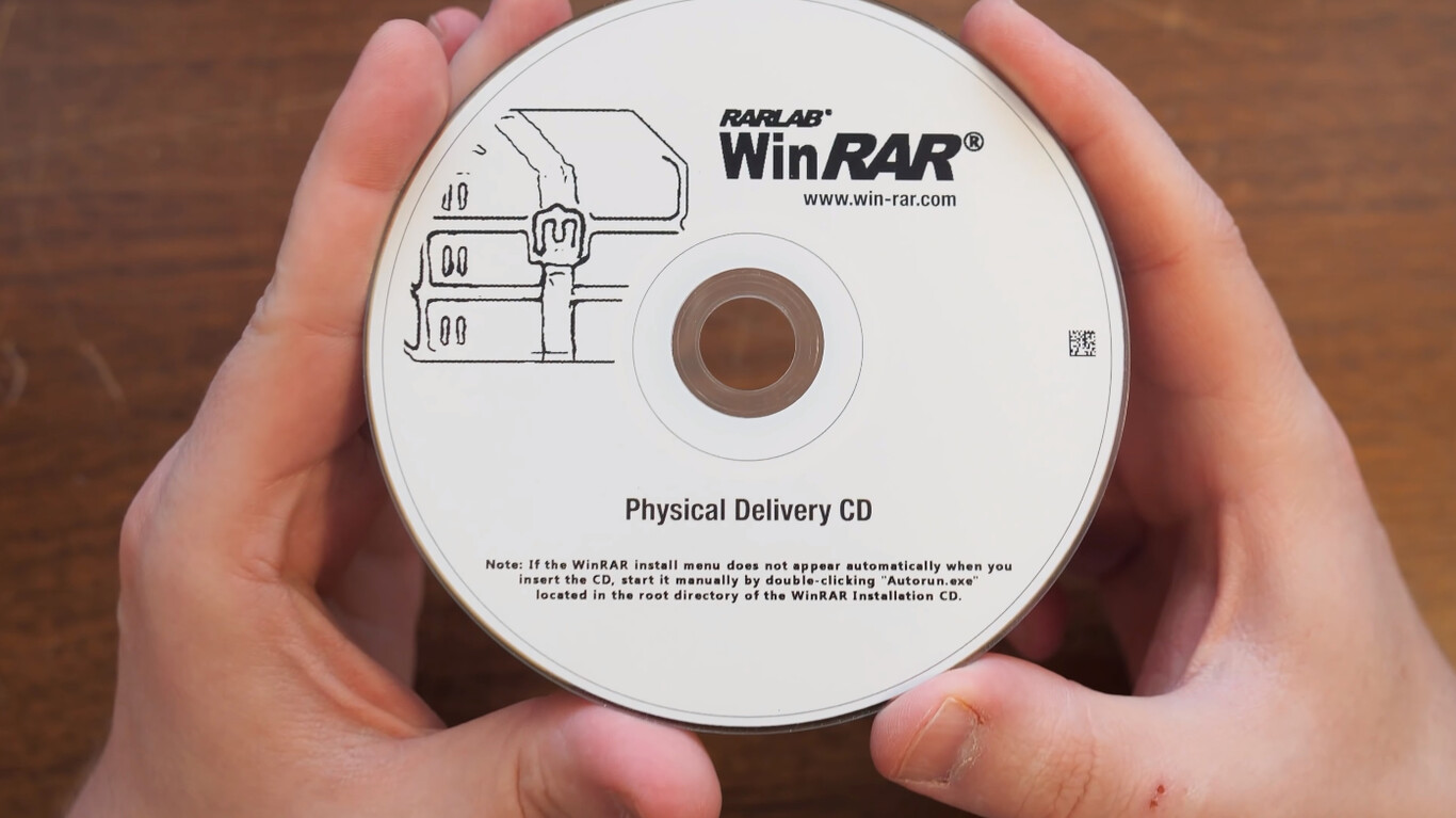 En 2022 es posible comprar una copia oficial de WinRAR en CD, y esta es ...