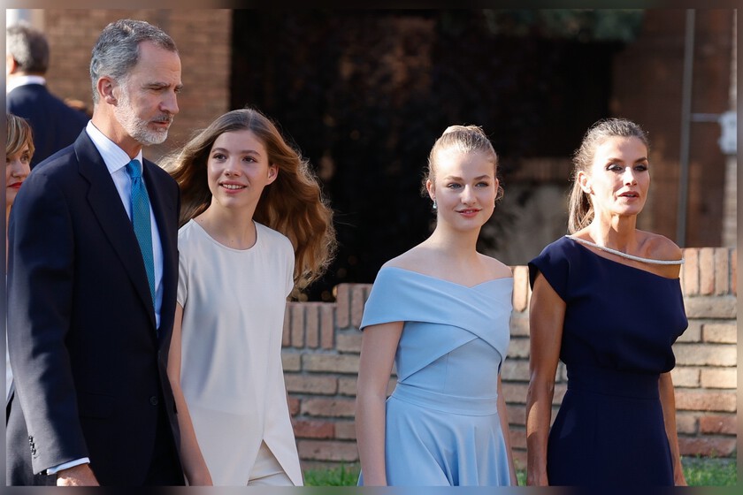 Felipe, Letizia, Leonor y Sofía se comen el roscón en casa de Jes´us ...