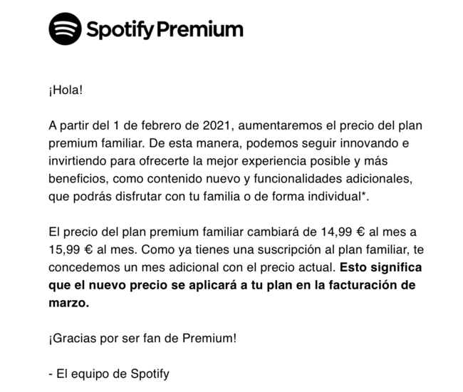 Spotify incrementa el precio del Plan Familiar: a partir de ahora ...