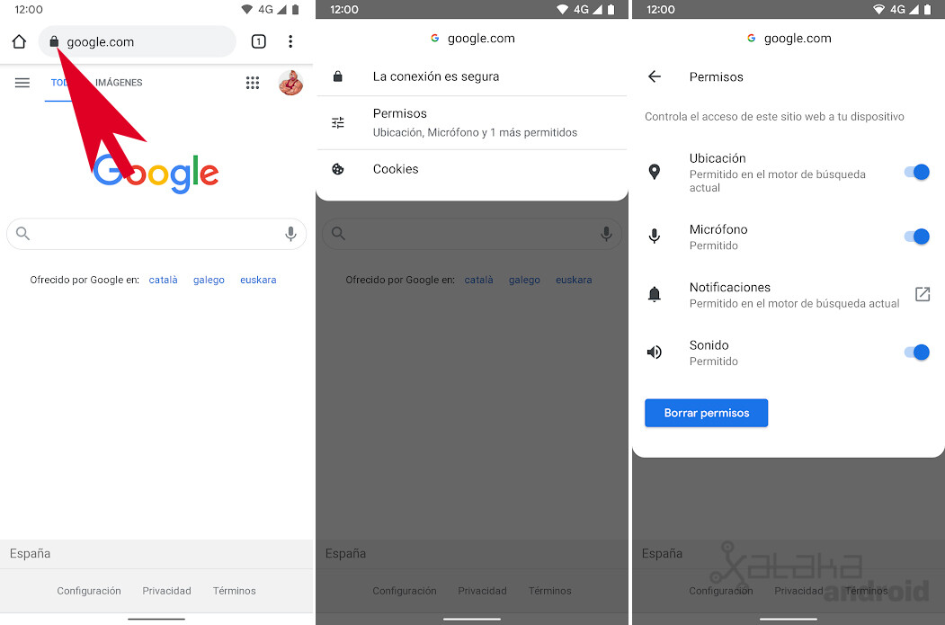 Cómo configurar los permisos de los sitios web en Chrome para Android y para qué sirve