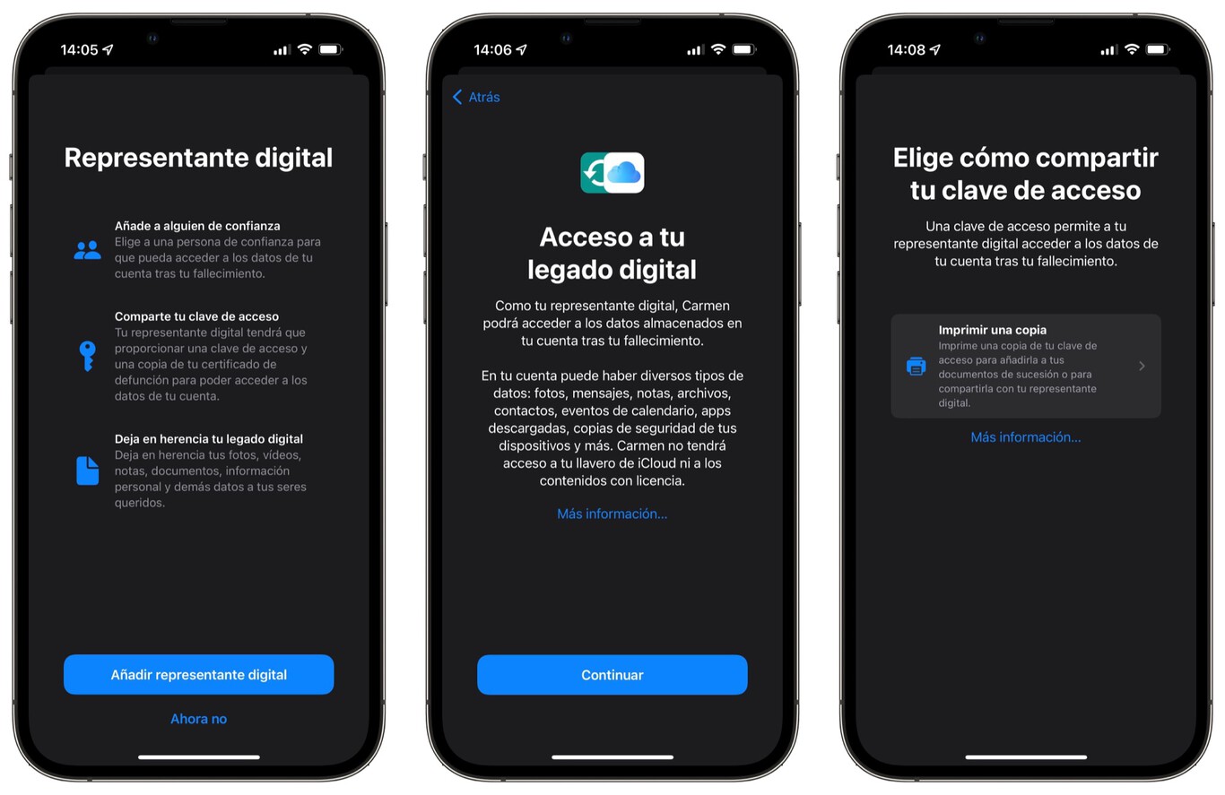 Legado digital: iOS 15.2 permite designar un representante digital ante ...