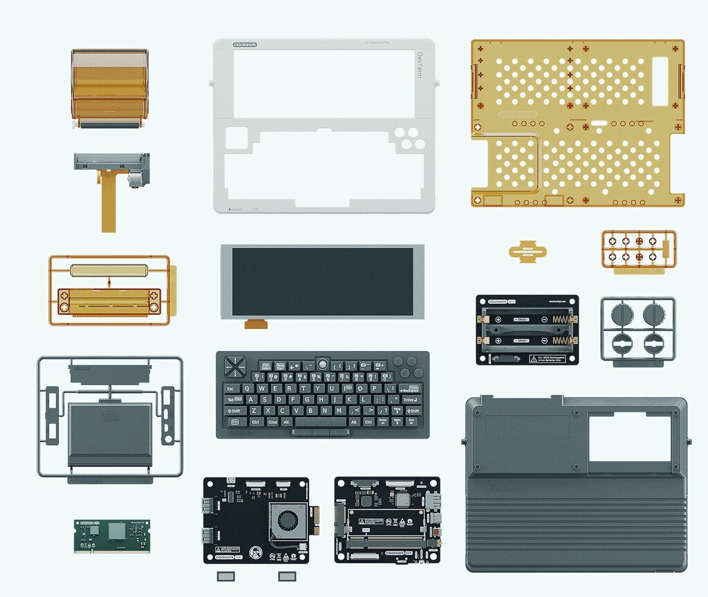 El Clockwork DevTerm es un espectacular mini PC basado en una Raspberry ...