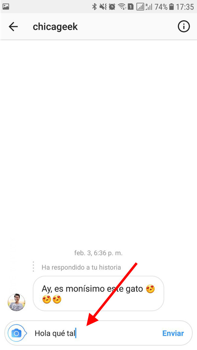 Cómo enviar un mensaje directo en Instagram