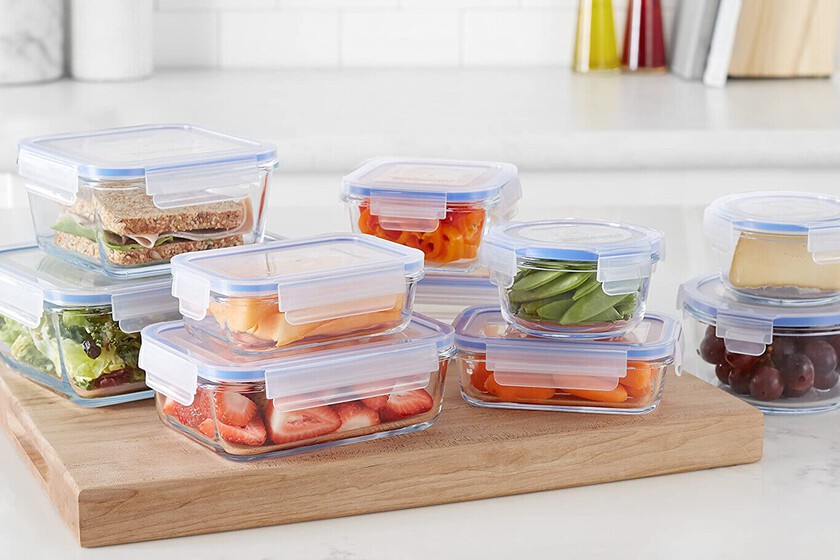 El set de tupers de cristal para alimentos más resistente que ...