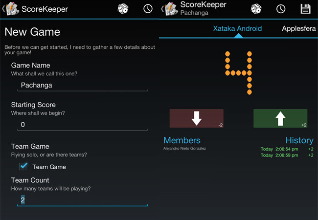 ScoreKeeper Plus nos ayuda a seguir las puntuaciones de nuestras partidas