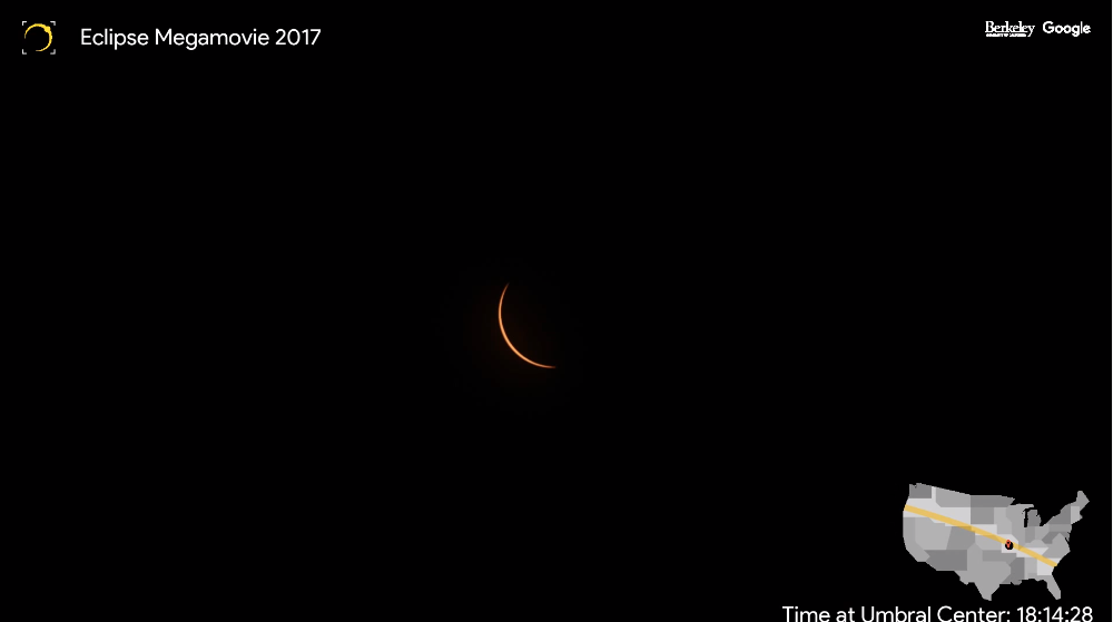 Ya puedes ver la megapelícula del eclipse solar total que armó Google ...