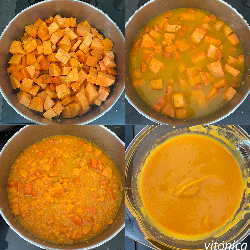 Crema de boniato o batata y zanahoria: receta fácil y saludable ...