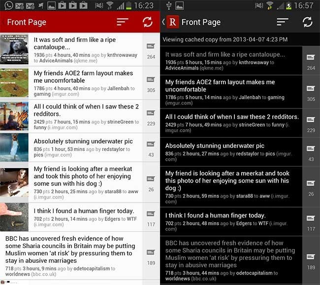 RedReader, un lector Open Source de Reddit