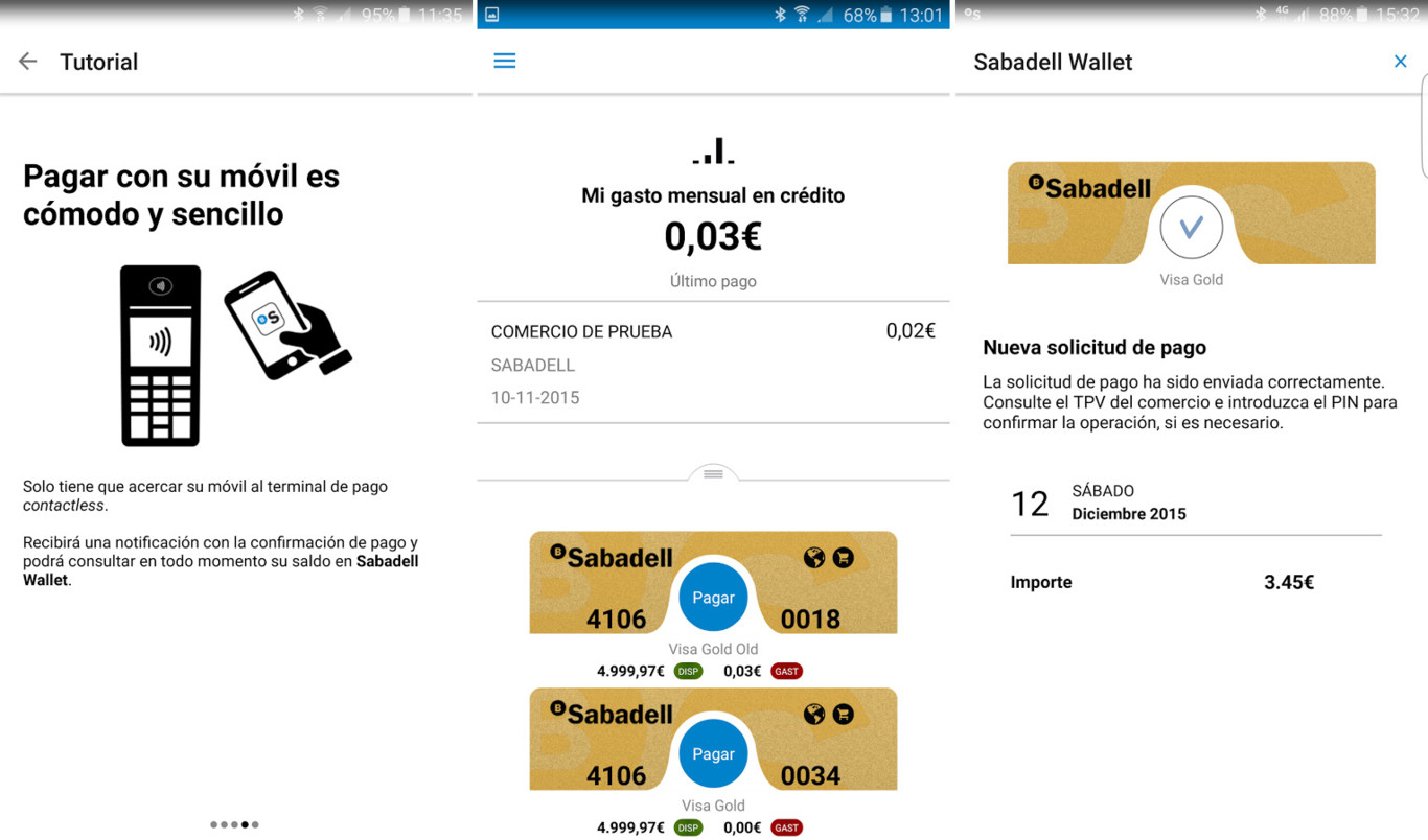 Banco Sabadell lanza su aplicación de pagos contactless
