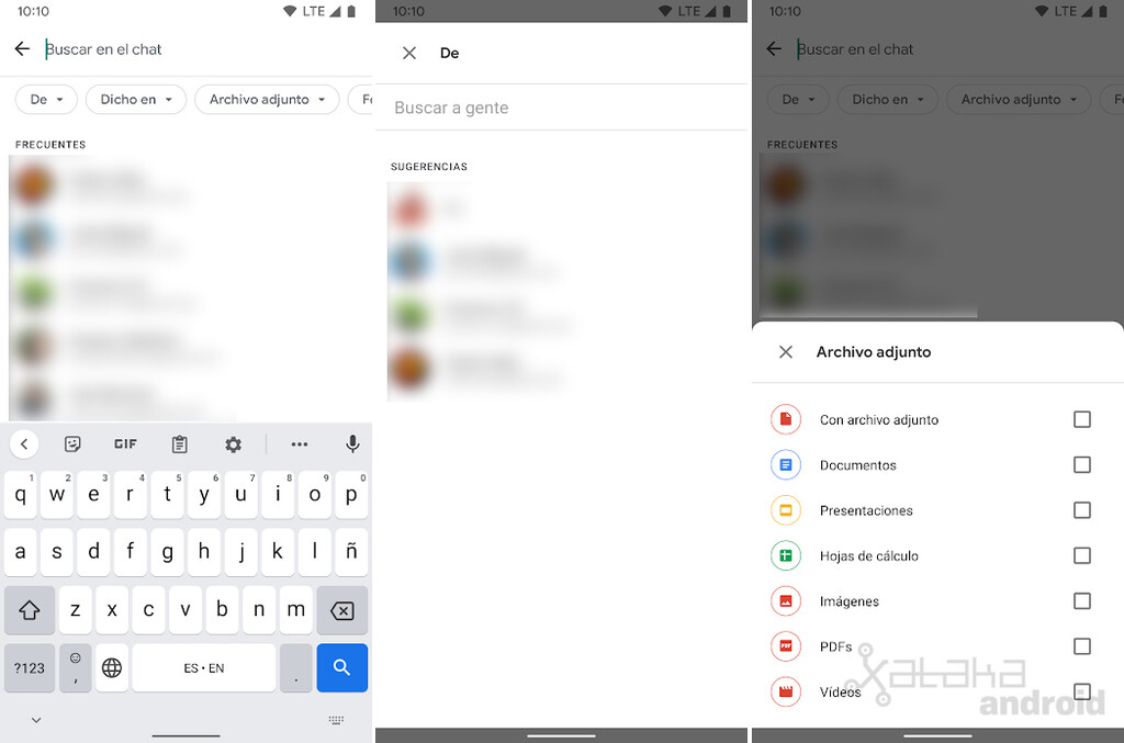 Google Chat mejora su buscador: así son sus nuevos filtros de búsqueda