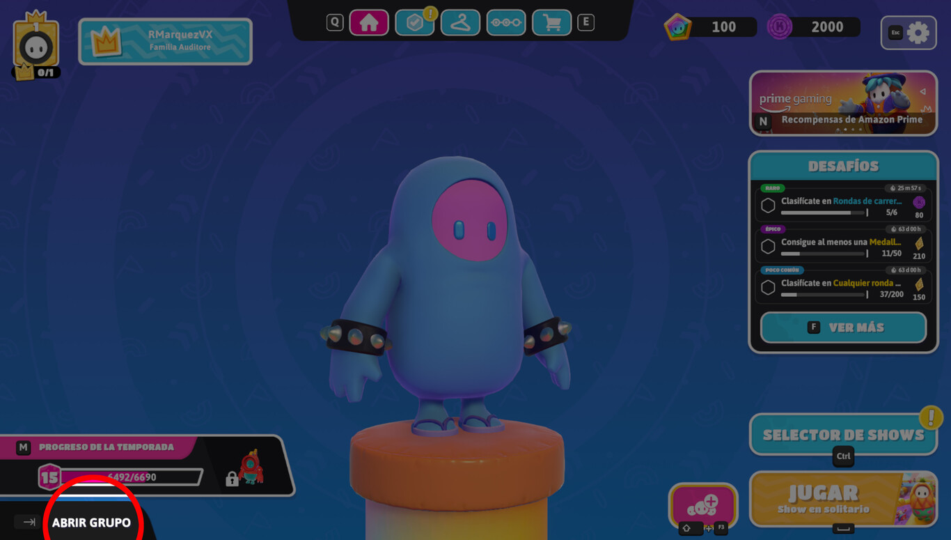 Fall Guys: cómo jugar con amigos e invitar compañeros al grupo