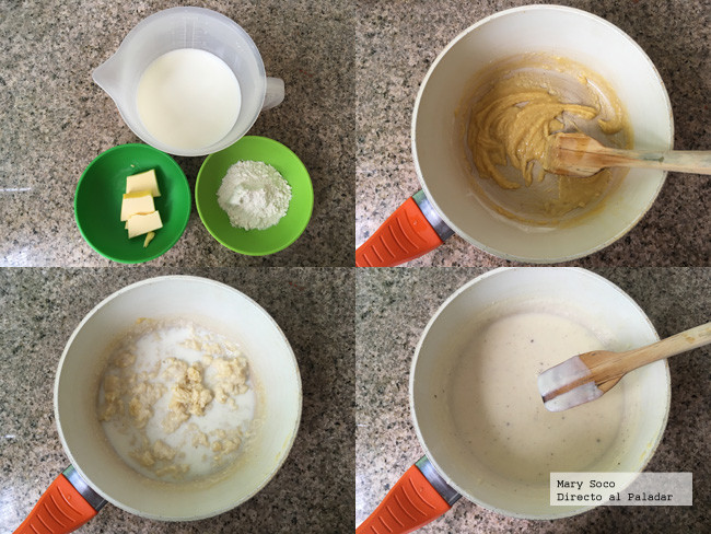Salsa bechamel. Receta básica