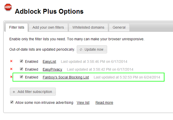 Cómo configurar Adblock Plus para evitar que Facebook te "siga"