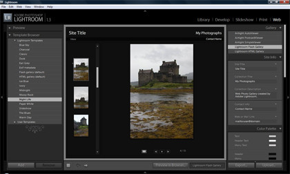 Galerías para Adobe Lightroom