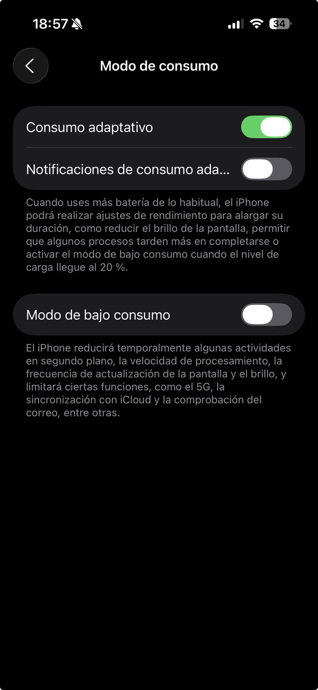 Ahorro de batería por inteligencia artificial en iOS 26: qué es, móviles compatibles y cómo ...