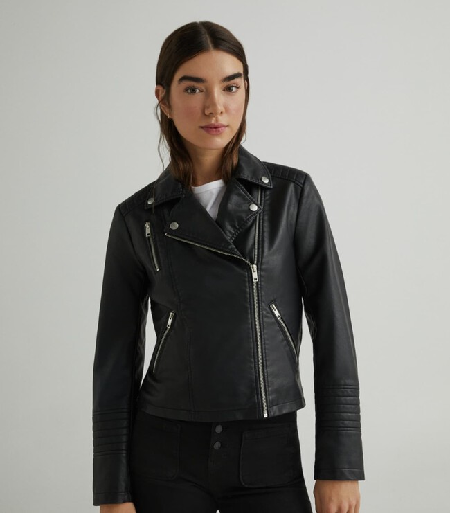 Siete cazadoras de cuero de El Corte Inglés para este otoño que son ...