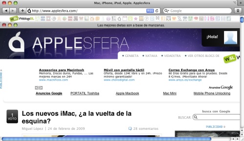 Restaura la interfaz antigua en Safari 4 beta