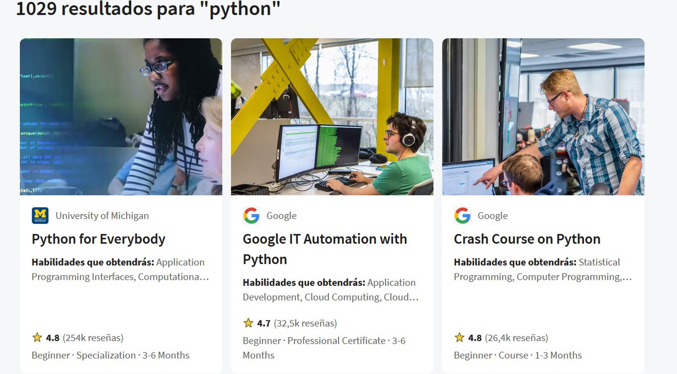 Ocho webs donde aprender el lenguaje de programación Python gratis y desde cero