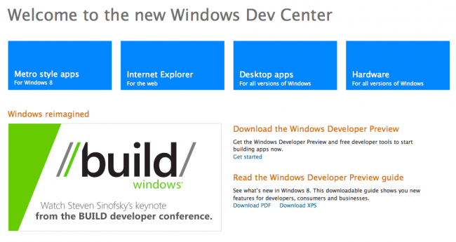 Microsoft presenta en BUILD grandes novedades en el Windows Dev Center