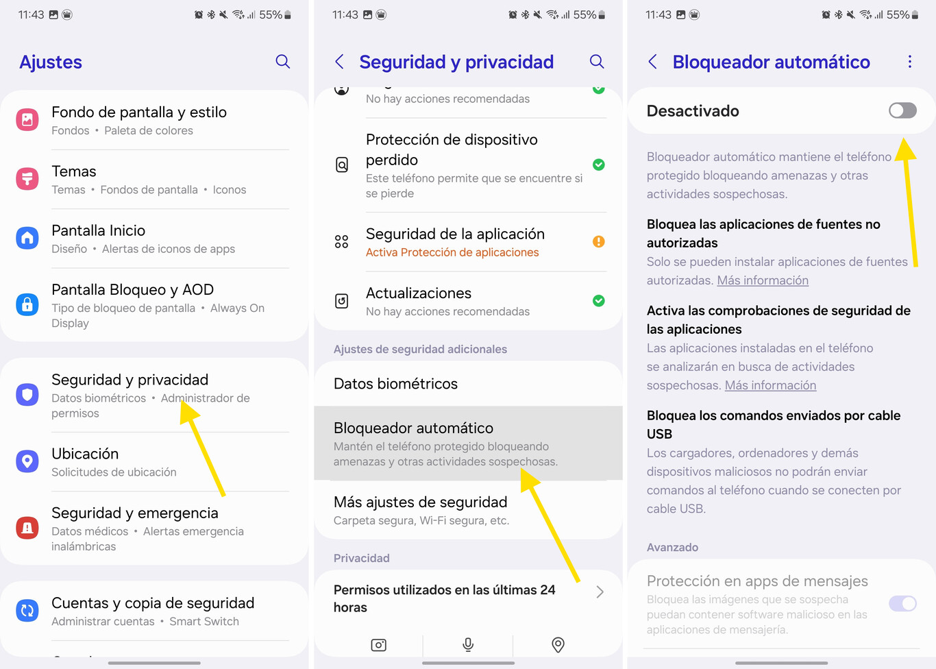 Qué es Auto Blocker de Samsung y cómo desactivarlo si quieres instalar ...